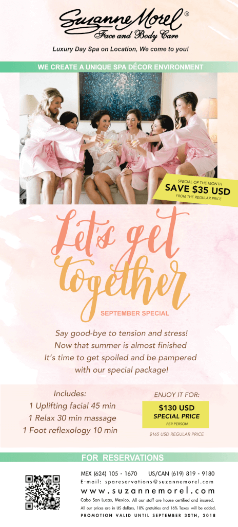 Suzanne Morel Spa Special | Spa Services in Cabo San Lucas